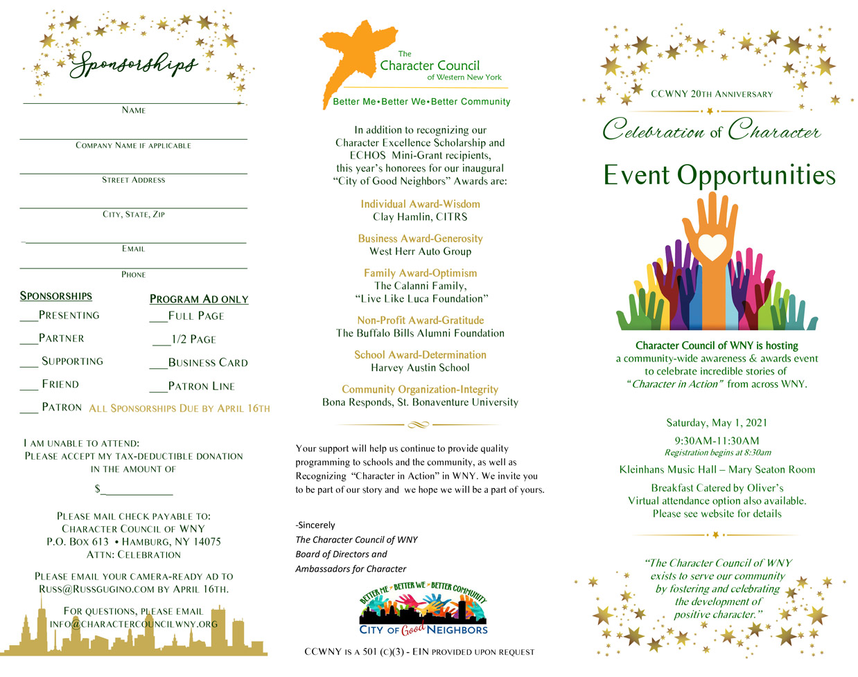 Celebration of Character - The Character Council of Western New York