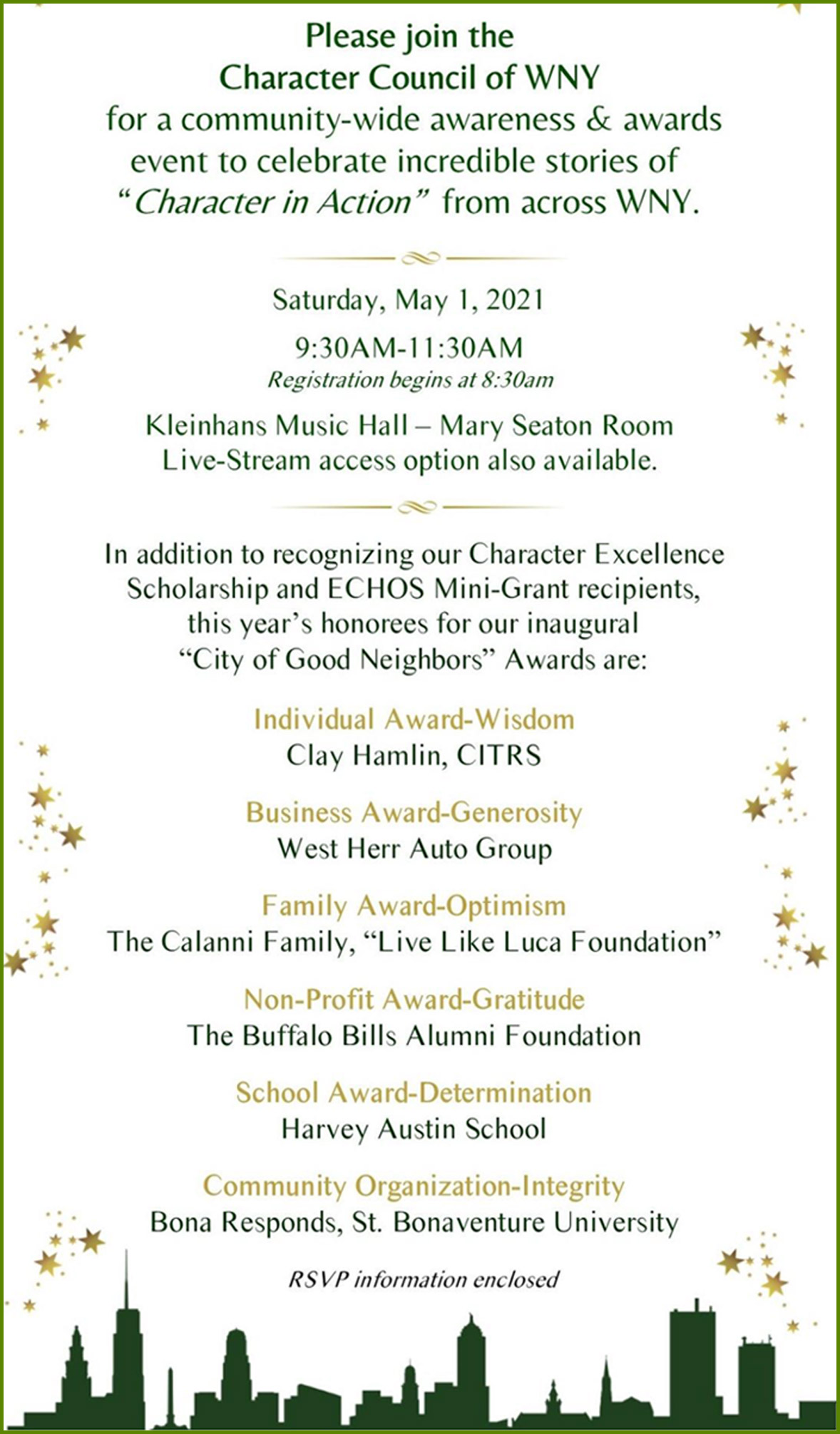 Celebration of Character - The Character Council of Western New York